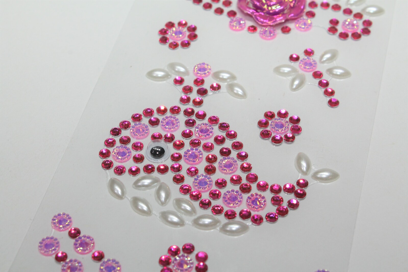 Pink Rhinestone Adhesive Stickers Bedazzle Decorate Jewellery, Bottle ...