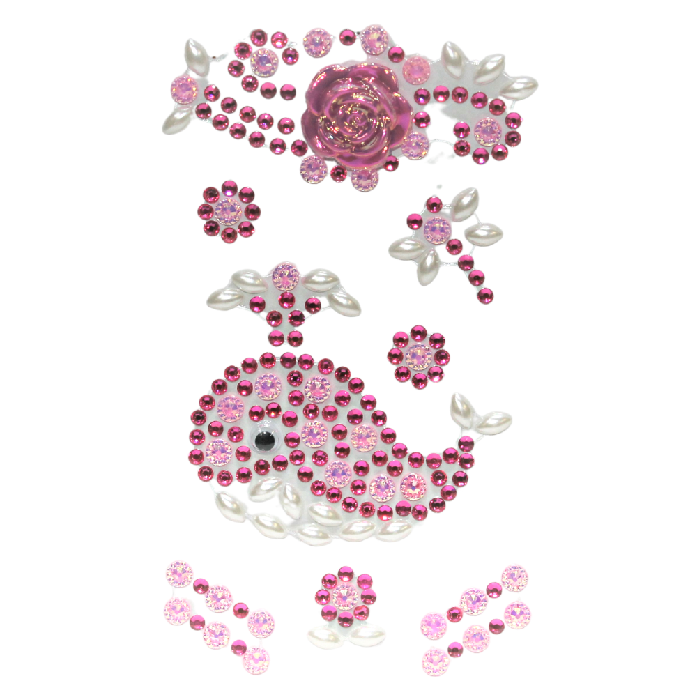 Pink Rhinestone Adhesive Stickers Bedazzle Decorate Jewellery, Bottle ...