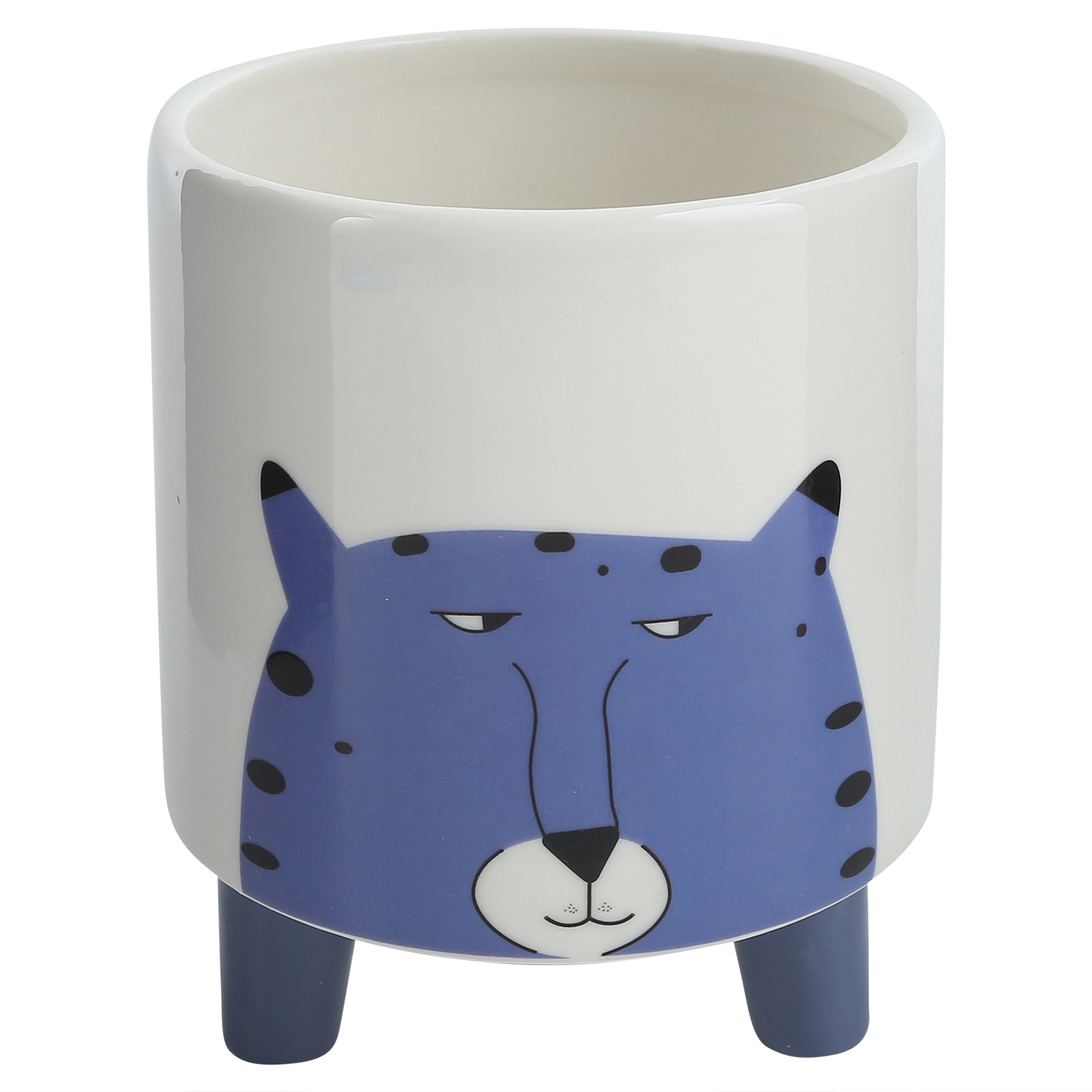 1pce 11cm Animal Tiger Pot 2 Asstd Ceramic with Legs Standing for ...