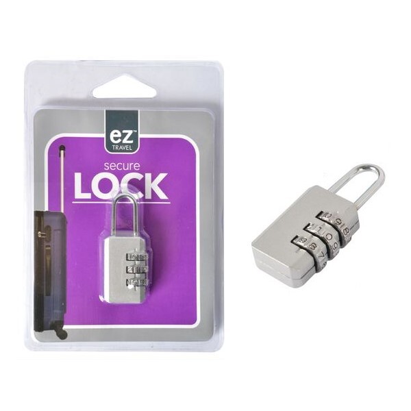 1pce Silver Mini Combination Padlock for Secure Safe Travelling Swivel ...