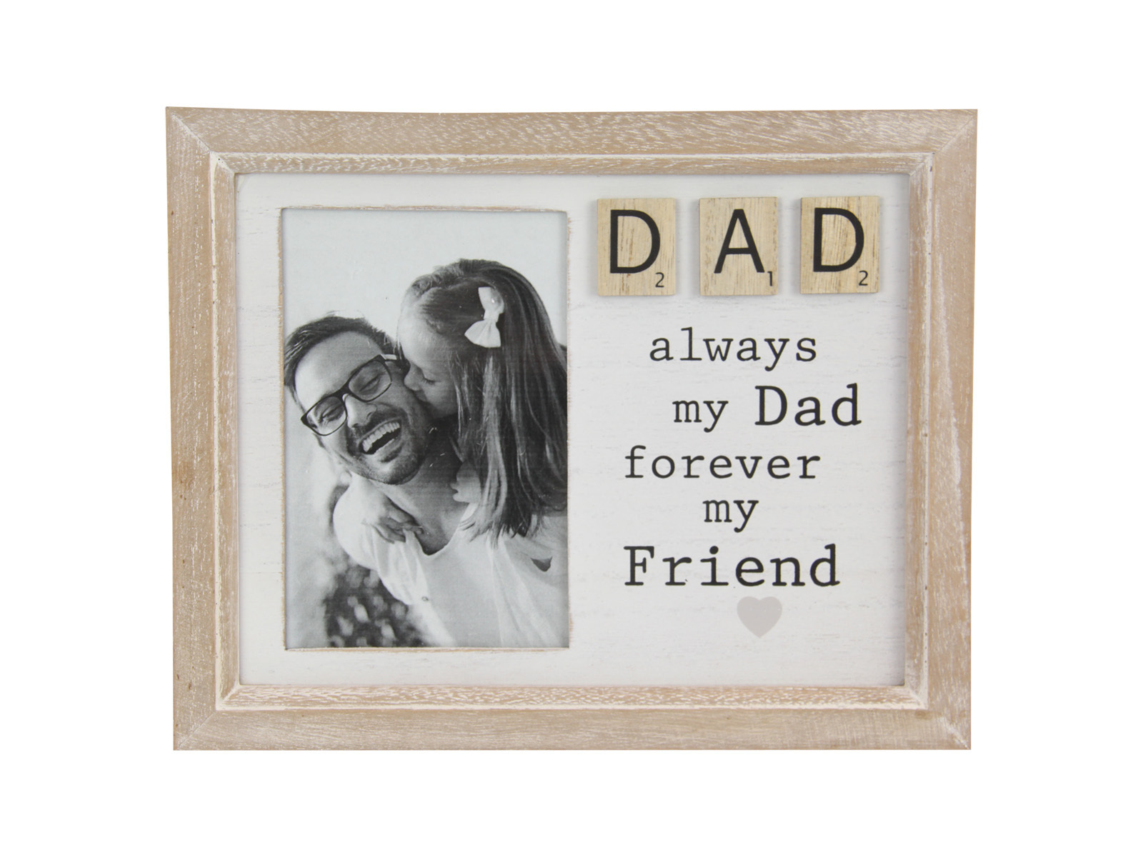 25cm Photo Frame My Father/Dad Quote Wooden Wall Art Inspirational Forever