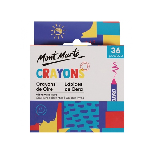New 1pce Mont Marte MM Crayons 36pc
