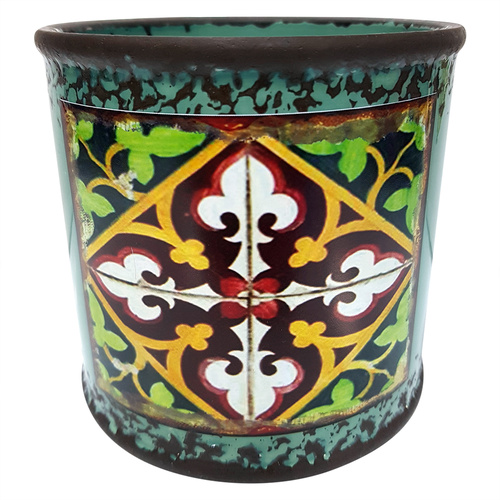 1pce 14cm Ceramic Pot Planter in Urban Turkish/Moroccan Style